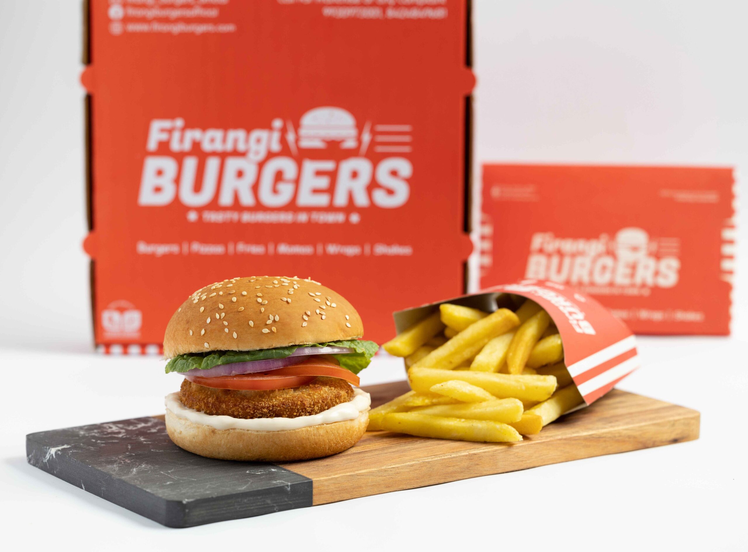 Firangi Chicken Kabab Burger – Firangi Burgers
